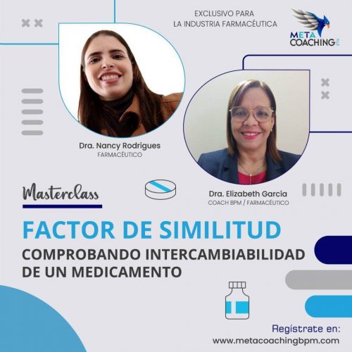 MasterClass Factor de Similitud comprobando intercambiabilidad de un medicamento